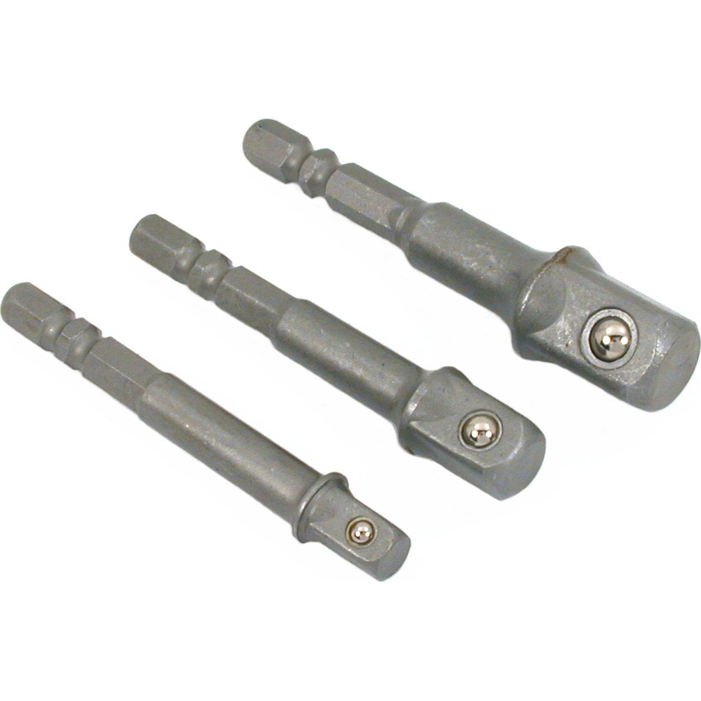 3 Socket Drive Extension Bits Power Drill Hand Tools 1/4" 3/8" 1/2 ...