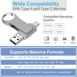 1TB Flash Drive USB C Ultra 3.0 Type C Memory Stick 2 in 1 Dual Thumb ...