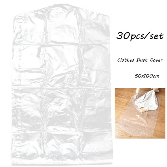 clear plastic garment bags