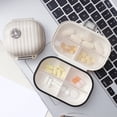 7 Day Weekly Pill Organizer, Portable Drug Dispenser for 3 Meals A Day ...