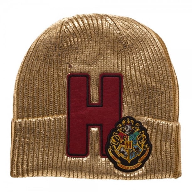 Harry Potter - Harry Potter Hogwarts Metallic Acrylic Coated Beanie Hat ...