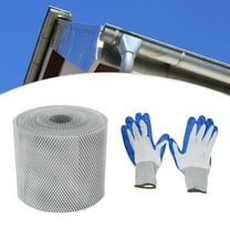 5 In x 100 Ft Modern Silver Aluminum Gutter Guard for Effective Leaf ...