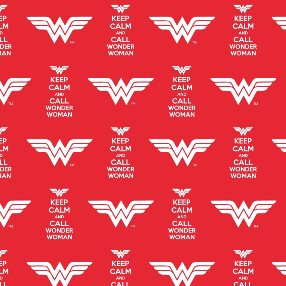 Wonder Woman Keep Calm and Call Premium Roll Gift Wrap Wrapping Paper ...