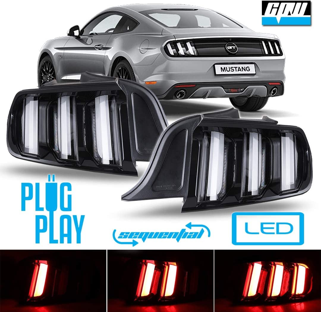 CPW Tail Lights Euro Style Compatible with 2015-2022 Ford Mustang LED ...