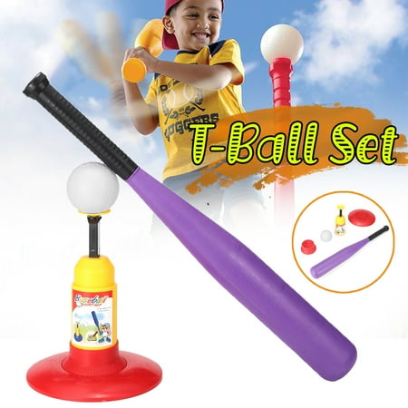 T-Ball Set, Baseball Tee Game Durable Play Toy Set TotSports Indoor or ...