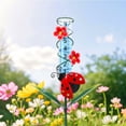 Ladybird Rain Gauge Garden Stake ,Metal Outdoor Decoration for Garden ...