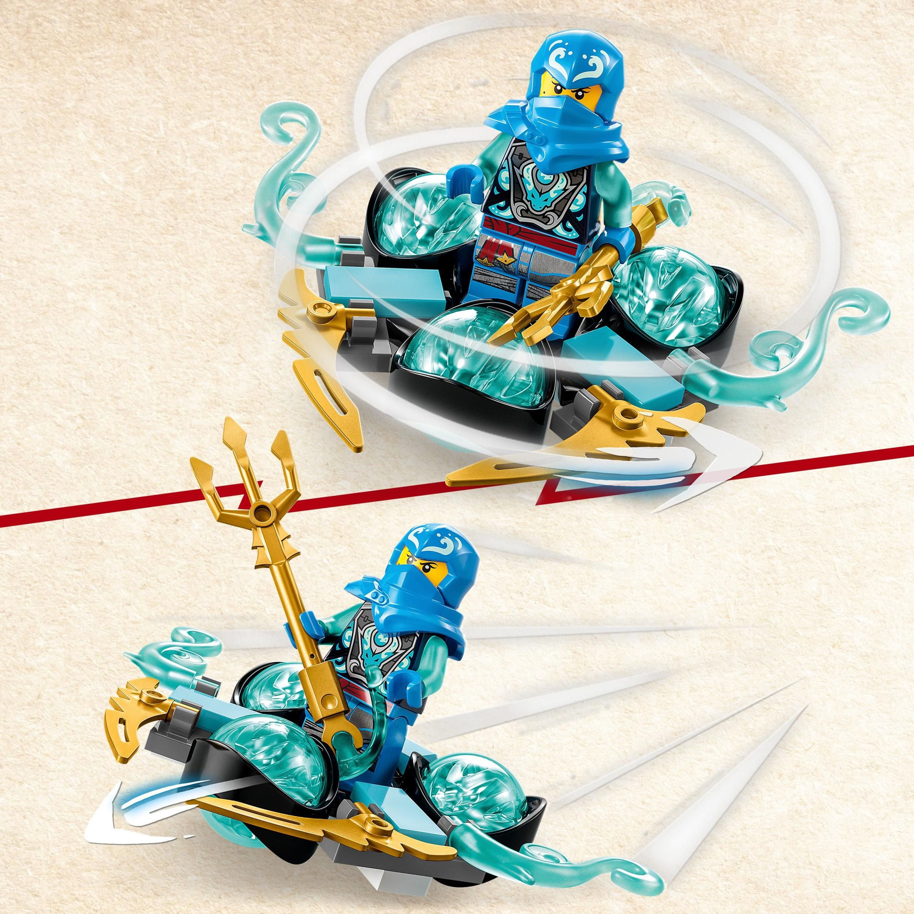 LEGO NINJAGO Nya’s Dragon Power Spinjitzu Drift 71778 Creative Blue ...