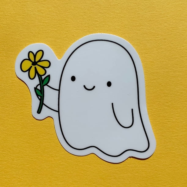 Ghost Sticker, Cute Vinyl Sticker, Waterproof Laptop, Planner Water ...