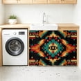 Boho Orange Teal Small Sink Skirt 10''x11'', Geometric Vintage ...