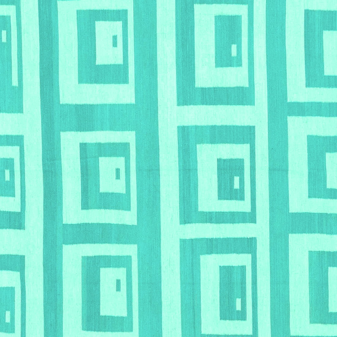 Ahgly Company Indoor Square Solid Turquoise Blue Modern Area Rugs, 6 ...
