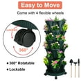 Stacking Flower Pot - Space Saving 3-Tier Indoor Outdoor Vertical ...