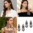 Bohemian Inspired Long Dangle Tassels Earrings Lightweight Alloy ...