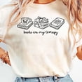 Comfort Colors Books Are My Therapy Shirt, Hand Drawn Book Lover ...