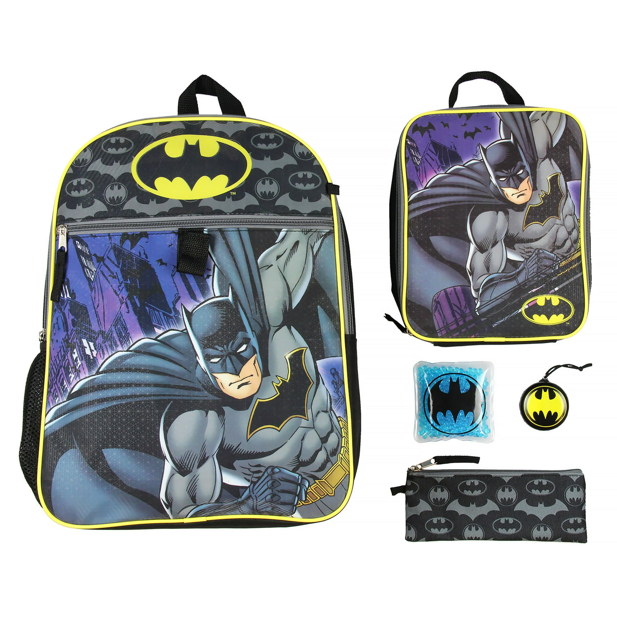 Click here for Bioworld Batman Kids 16 Backpack 5 Pc Classic Comi... prices