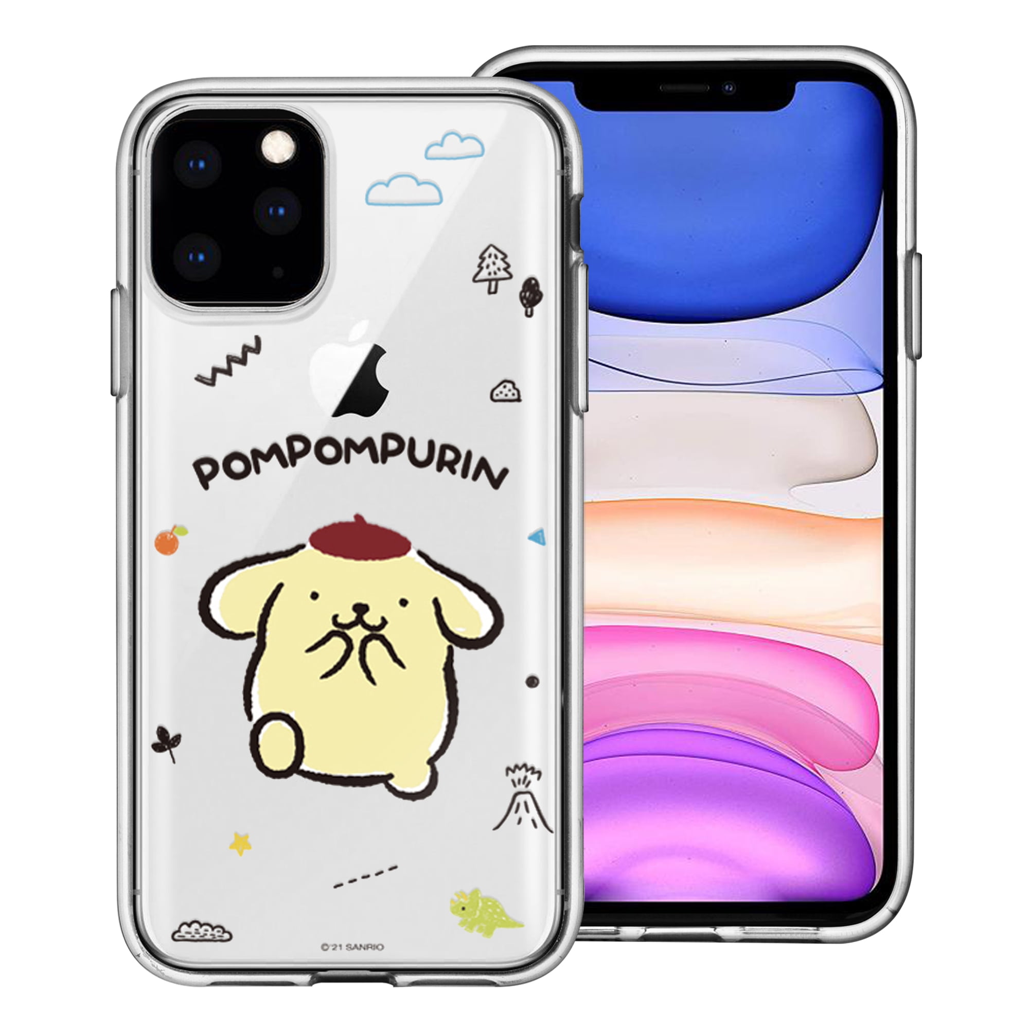 iPhone 13 Case (6.1inch) Sanrio Cute Clear Soft Jelly Cover - Dinosaur ...