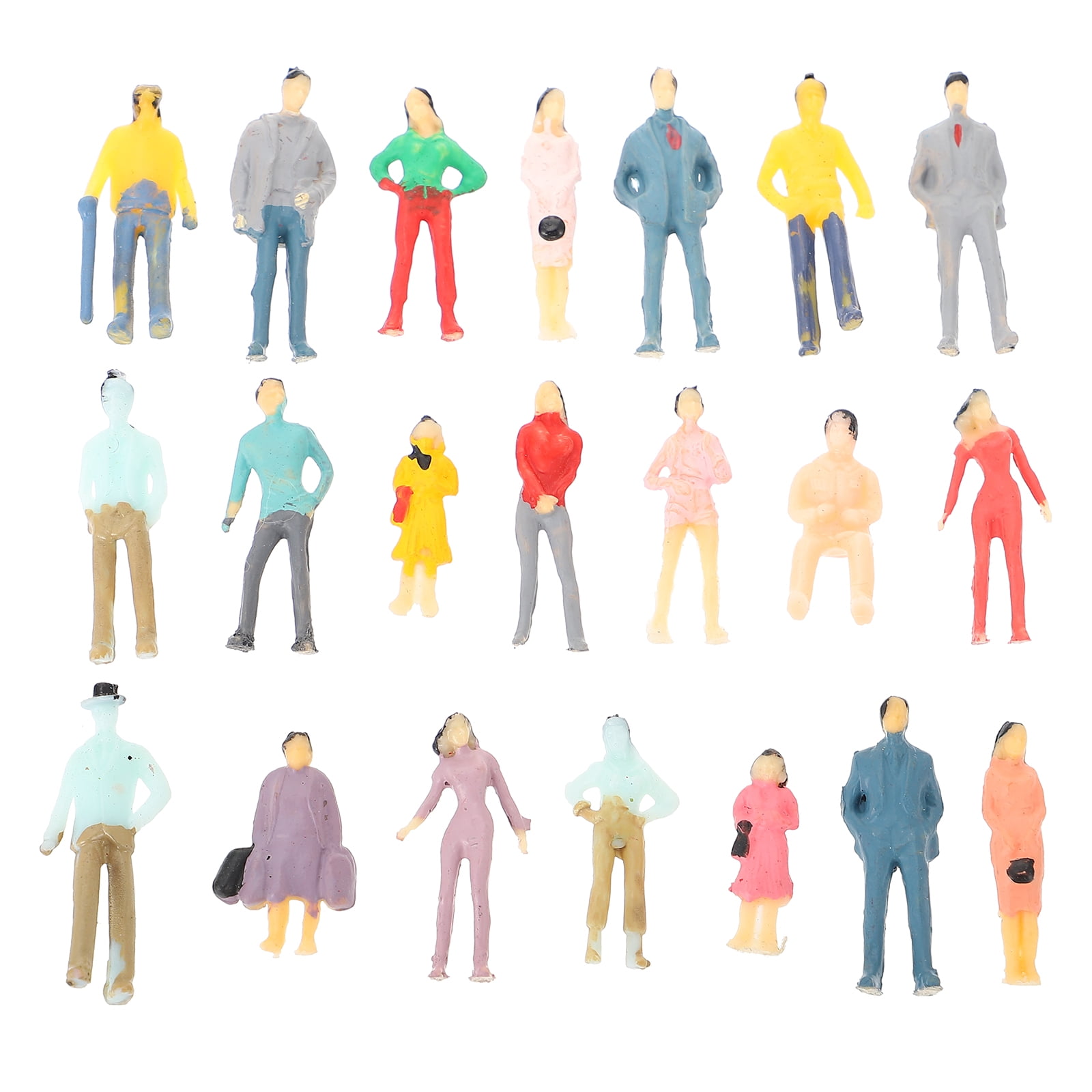 NICEXMAS 100 Pcs Mini Human Model Decor Sand Table Human Model Decor ...