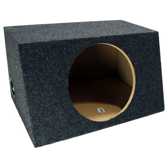 QPower 12 Inch Heavy-Duty Dual Sealed Car Audio Subwoofer Enclosure Box ...