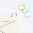 Yesbay 1 Box Book Rings Multi-color Flexible Plastic Book Loose Leaf ...