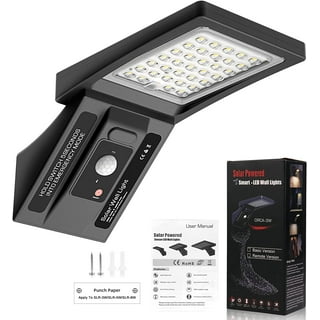 MDHAND Solar Lights Outdoor, 106 LED 3000LM Solar Powered Motion Sensor Flood Lights with Remote ...