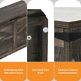 Craftian L-Shaped Wood Farmhouse Storage Bench,Storage Chest, Corner ...