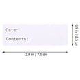BESTYASH Blank White Food Labels for Kitchen Storage Easy to Write ...