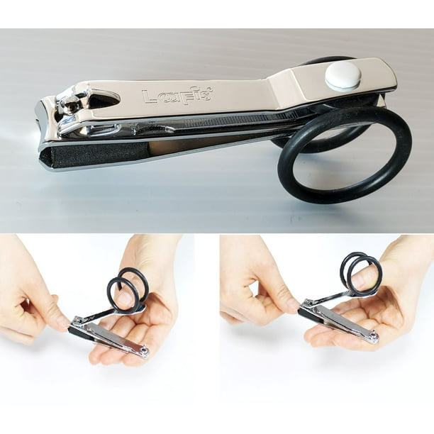 ComfoHandling Finger & Toenail Nail Clipper with Thumb Grip Ring ...