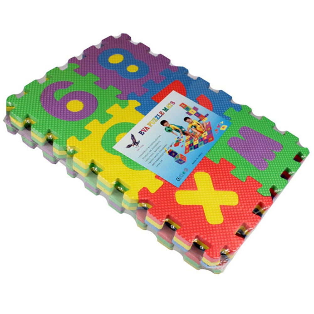 36pcs Children's Multicolor Exercise Puzzle with Alphabet and Numbers ...