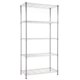 5 tier chrome utility wire shelving unit 14x36x72in - Walmart.com