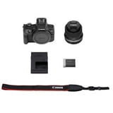 Canon EOS R100 Mirrorless Camera, 18-45mm Lens, 64GB, Macro, 2X Len ...