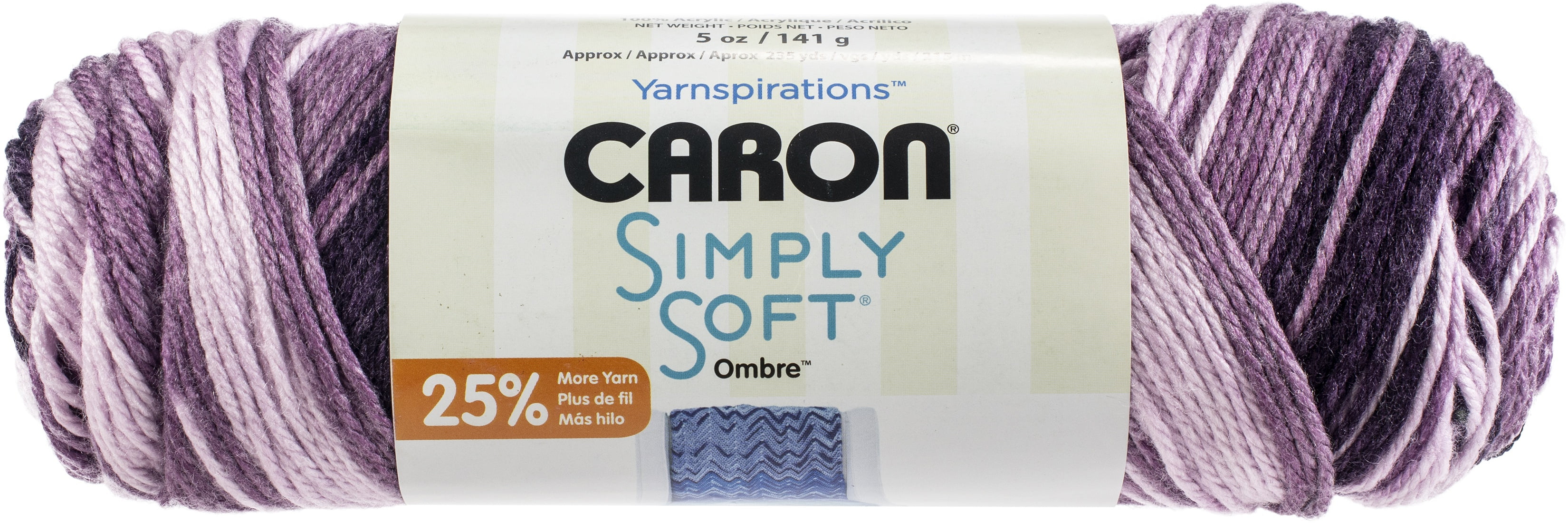 Caron Simply Soft Ombres Yarn 24/Pk-Grape Purple - Walmart.com