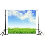 5x3ft Spring Grassland Photography Background Gardening Plant Meadow ...