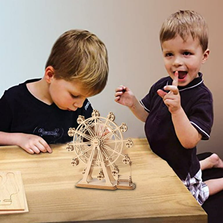 Rolife Ferris Wheel DIY Music Box 3D Wooden Puzzle TGN01, 51% OFF