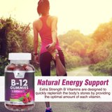B12 Gummies, Extra Strength Energy 3000 mcg Vitamin B12, B-12 Energy ...