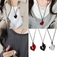 ANXPTIME Unique Irregular Heart Pendant Necklace Sweet Cool Style ...