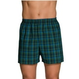 Men's Dual Defense Woven Plaid Tartan Boxers, 5 Pack - Walmart.com