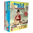 Stack & Stick 403 Cozy Cabin Educational Building Blocks - 40 Piece Set ...
