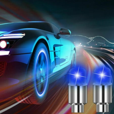 Car Tire Bike Tyre Led Decorative Flashing Light Wheel Valve Cap Lamp ...