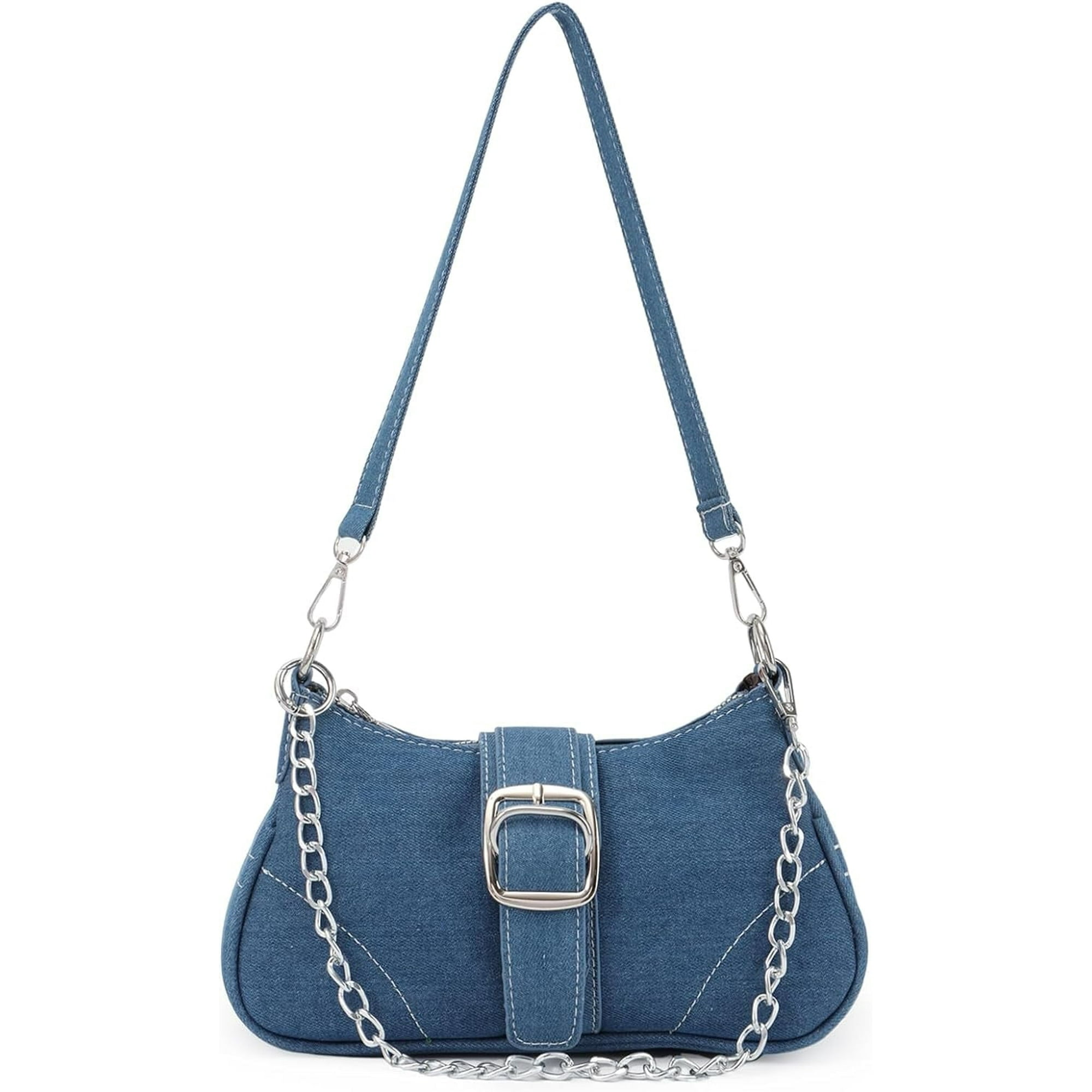Click here for Esunarty Denim Mini Hobo Bag For Women jean Purse... prices