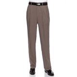 George Men's Microfiber Performance Pleated Dress Pant - Walmart.com