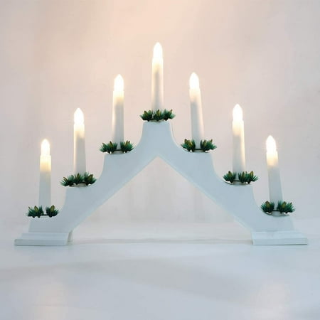 Decorative Candle Bridge LED Lights, Battery Powered Christmas Electric ...