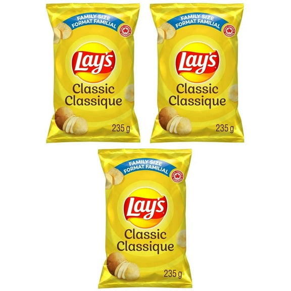 Lay's All Dressed Potato Chips, Canadian Flavor, Crunchy Snack, 235g/8. ...