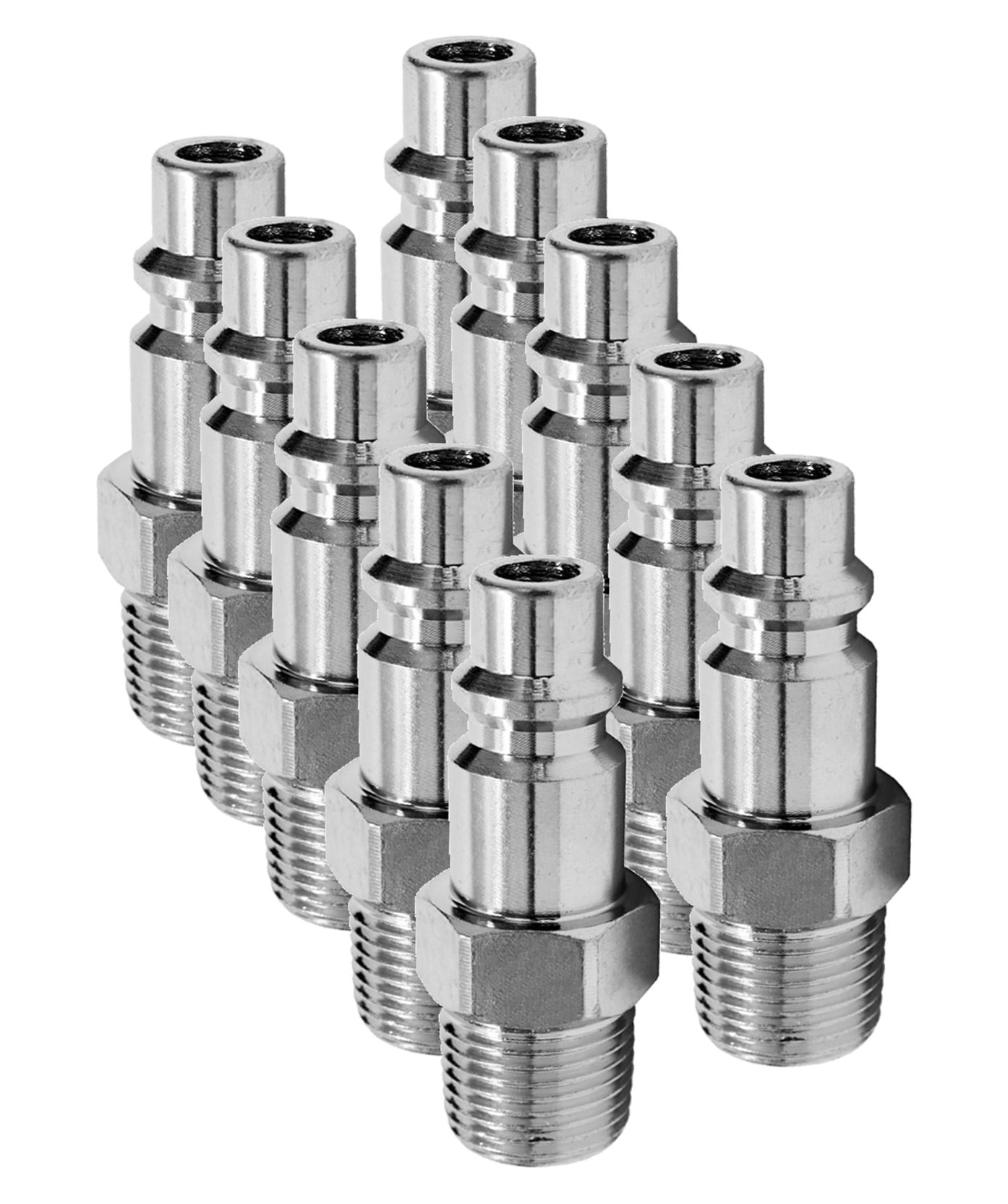 Industrial/Milton 1/4-Inch x 1/4-Inch Male NPT Plug, 10-Pack - Walmart.com