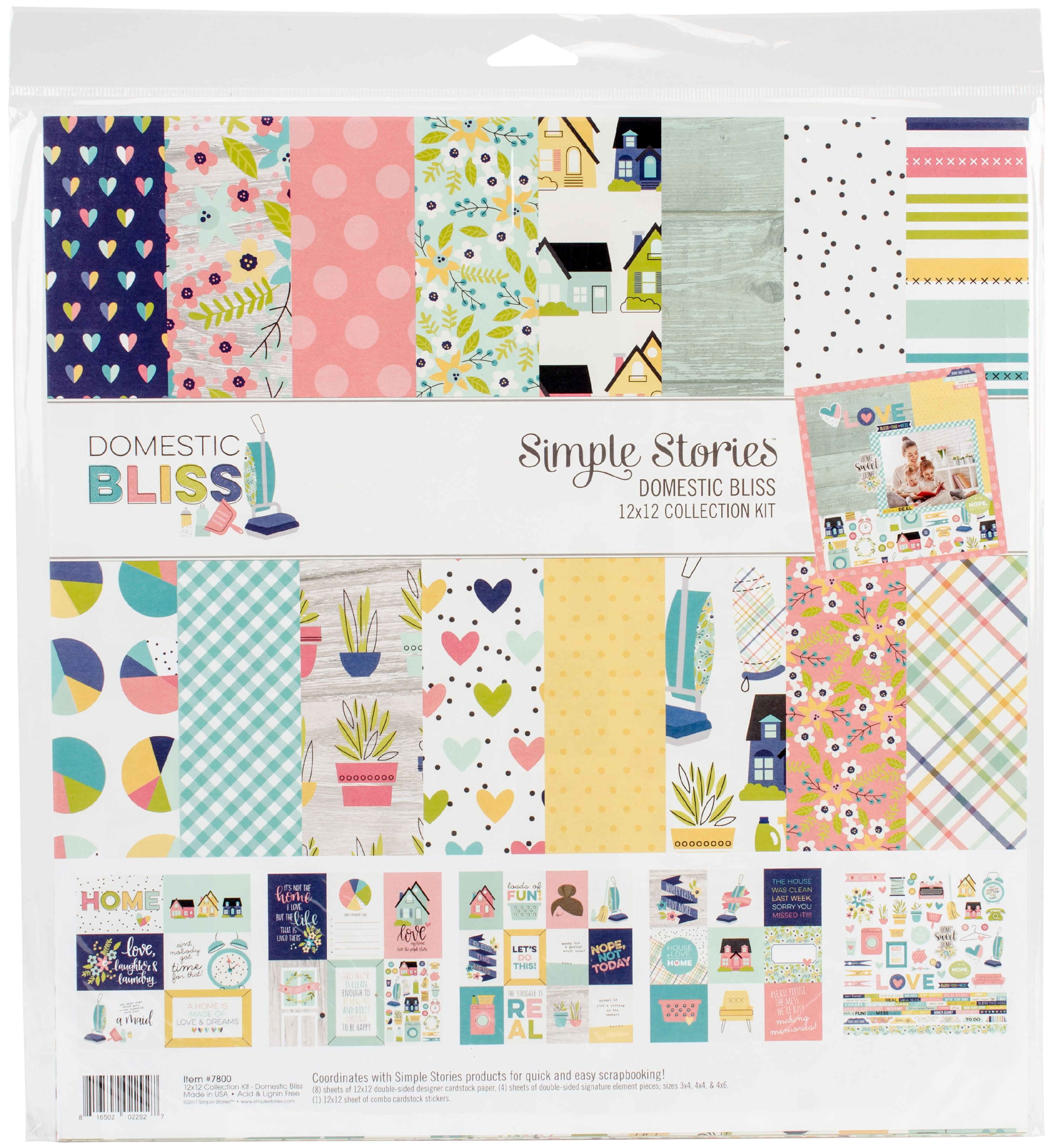 Simple Stories Collection Kit 12"X12"-Domestic Bliss - Walmart.com ...