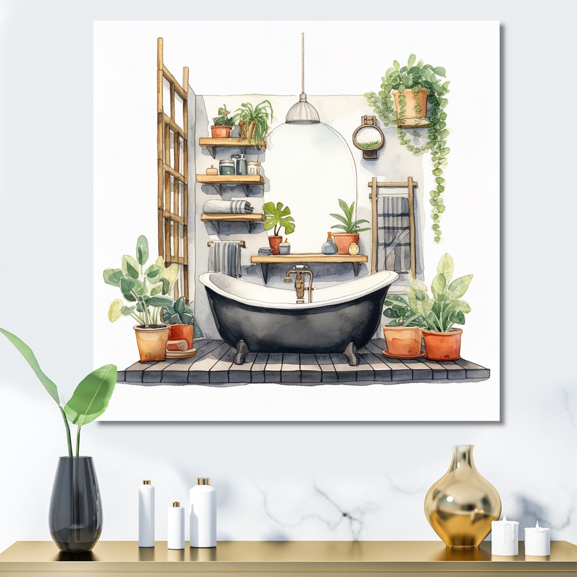 Click here for Designart Bathroom Wall Art  Decor With A Natural... prices