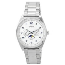 Casio Standard Analog Moon Phase Black Dial Quartz MTP-M100D-1A Men's ...