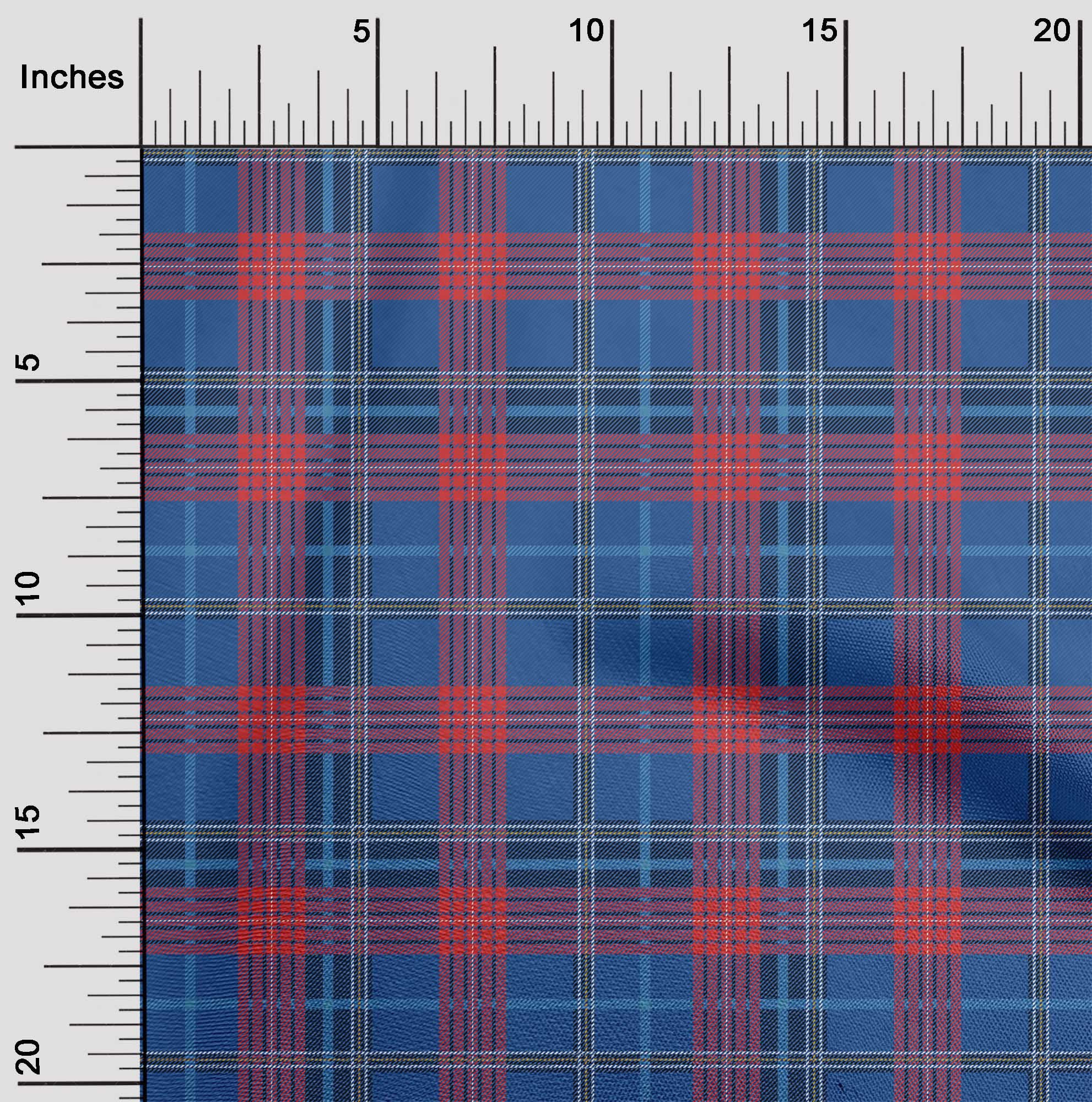 oneOone Silk Tabby Fabric Tartan Check Print Fabric By The Yard 42 Inch ...