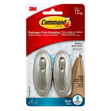 Command Outdoor Clear Strip Refills, Medium and Large, 4 Medium Strips ...