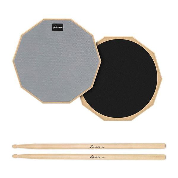 Donner Drum Practice Pad, 8 Inch Double Sided Silent Drum Pad With ...