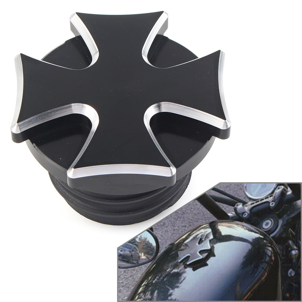 ZS Motorbike Fuel Gas Tank Oil Cap Cover For Harley Touring Dyna ...