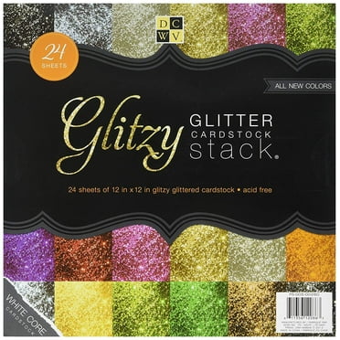 DCWV Double-Sided Cardstock Stack 12"X12" 36/Pkg Solid Gold W/Gold Foil ...